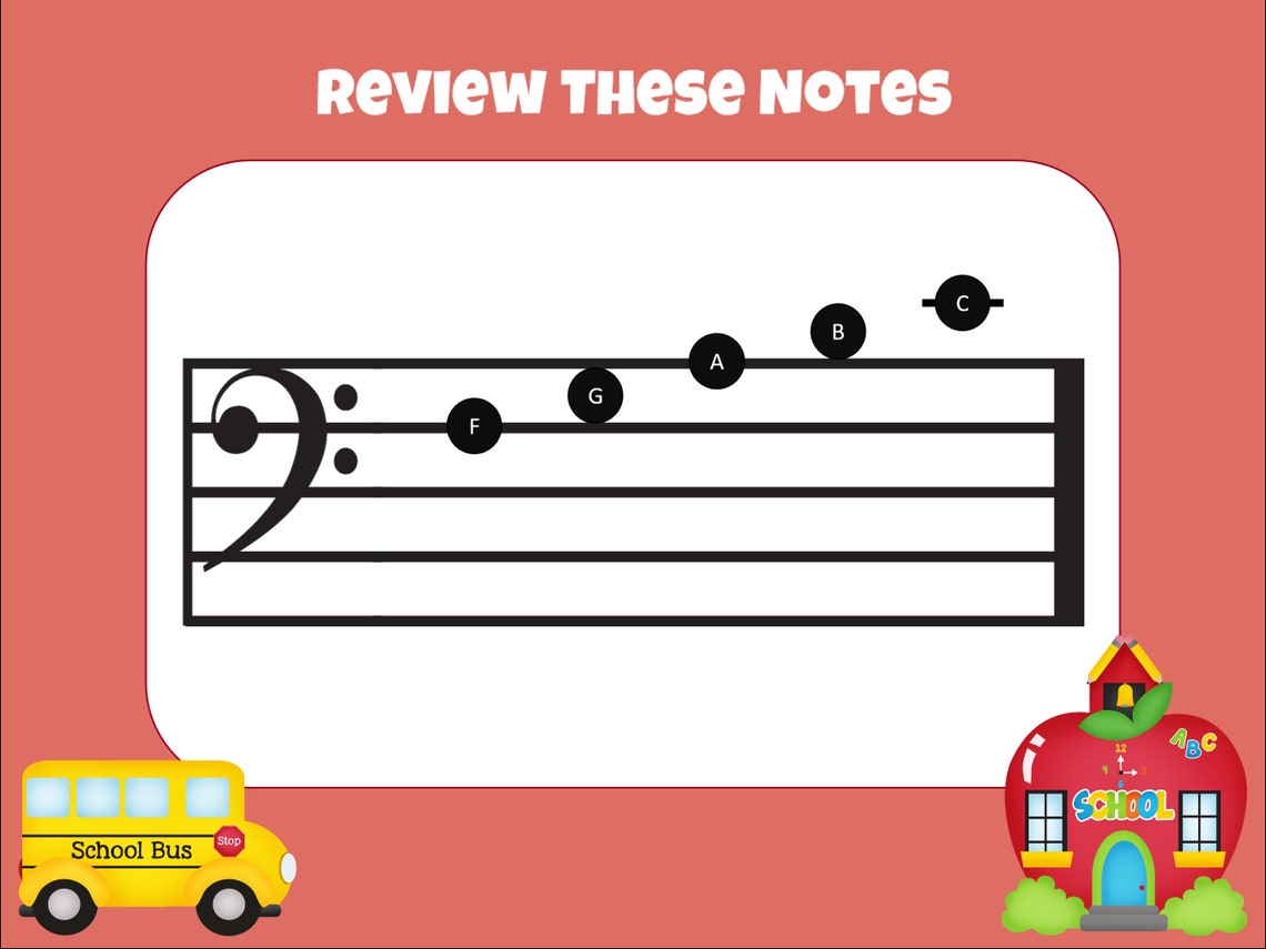 Don't Miss the Bus Music Note Practice With Flashcards and a Powerpoint ...