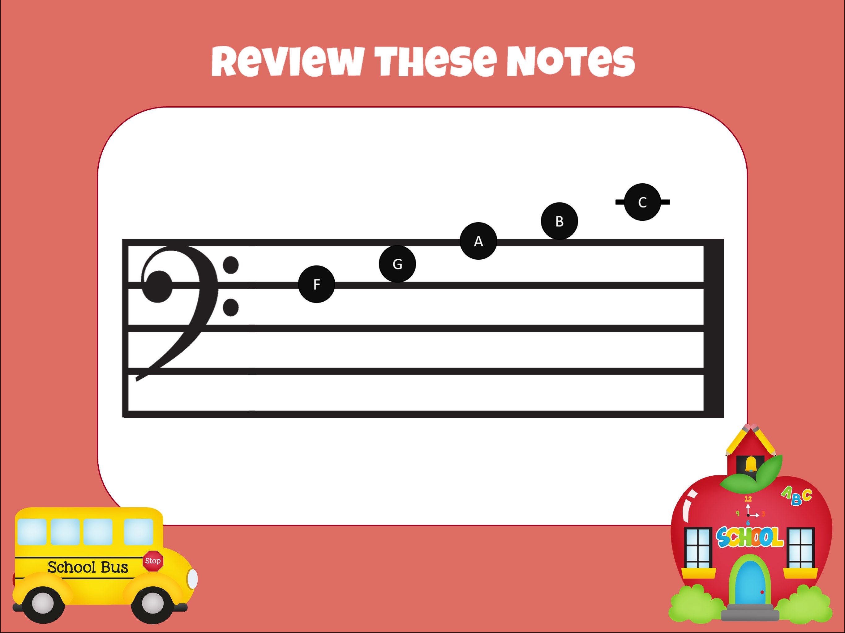 Don't Miss the Bus Music Note Practice With Flashcards and a Powerpoint ...