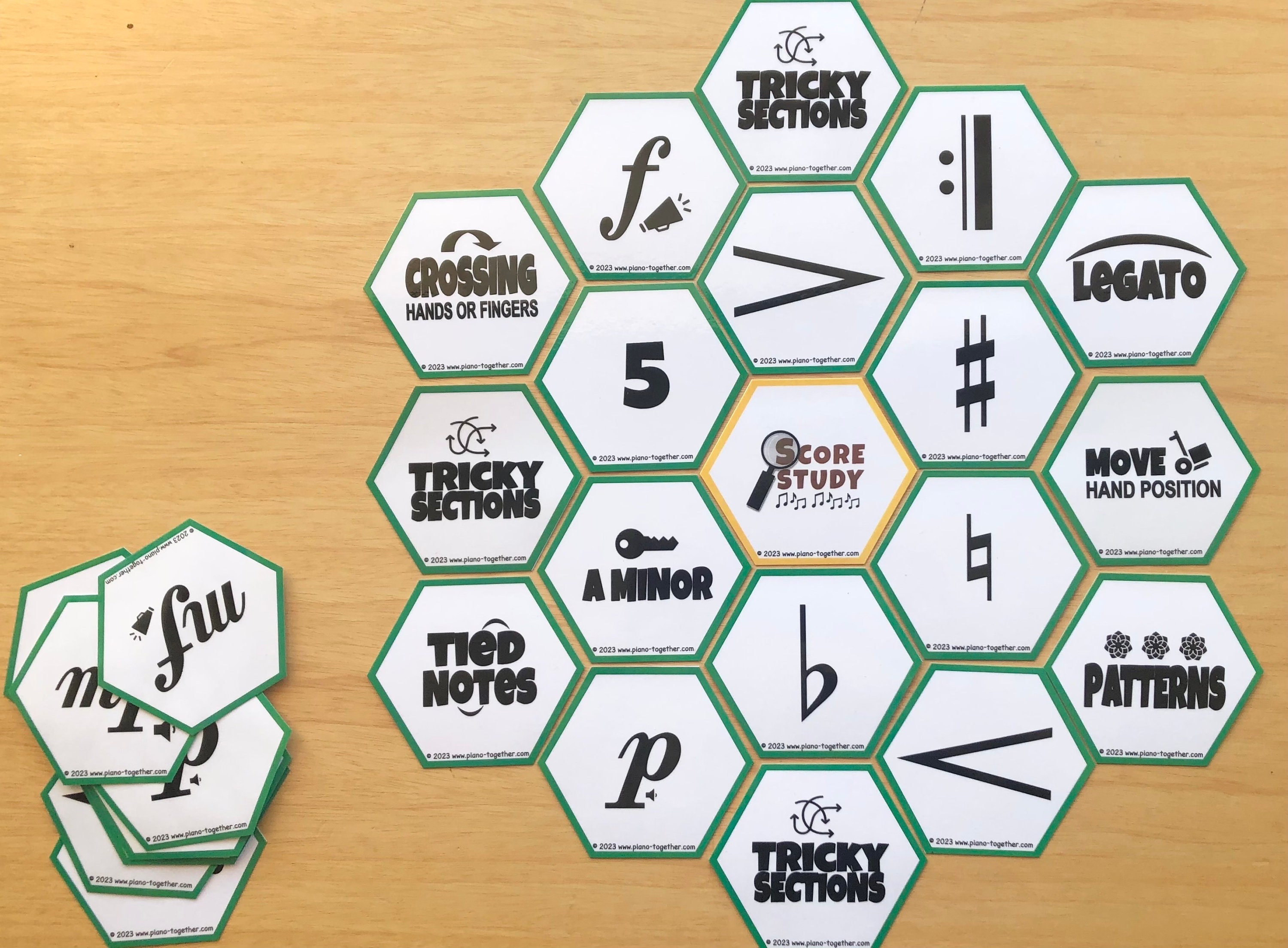 Printable Hexagon Music Score Study Activity - Etsy