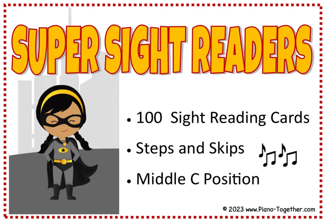 100 Printable Sight Reading Flash Cards for Young Piano Students ...