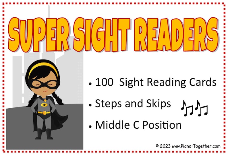 100 Printable Sight Reading Flash Cards for Young Piano Students ...