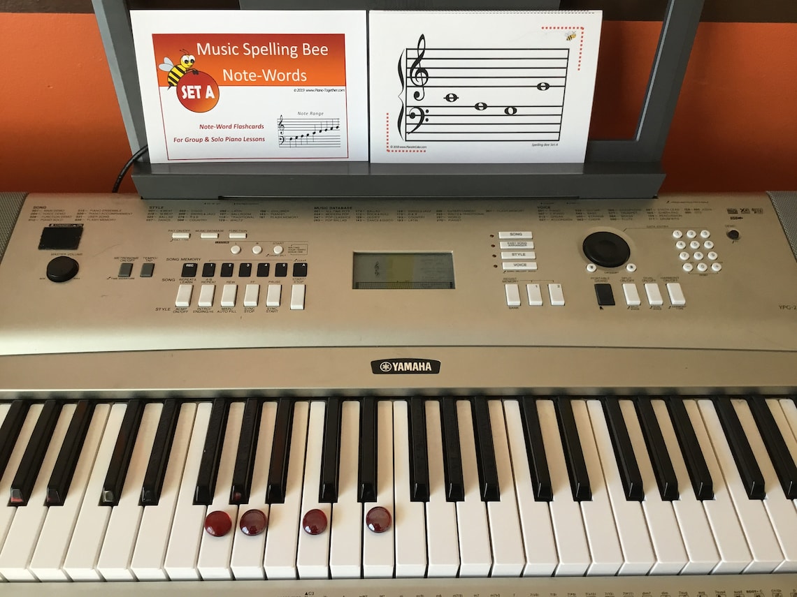 Music Spelling Bee Pack SET A learn Treble/bass Clef Notes With These ...