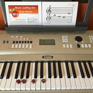 Music Spelling Bee Pack SET A learn Treble/bass Clef Notes With These ...