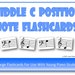 Middle C Position Music Note Flashcards - Etsy