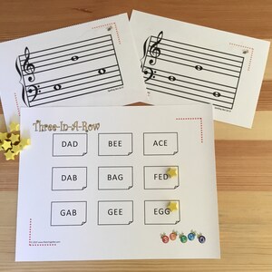 Music Spelling Bee Pack - SET B (learn Treble/bass Clef Notes With ...