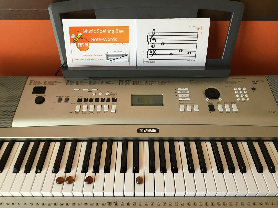 Music Spelling Bee Pack SET B learn Treble/bass Clef Notes With These ...