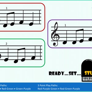 Super Sight Reading Bundle - 3 Powerpoint Sight Reading Games (primer ...