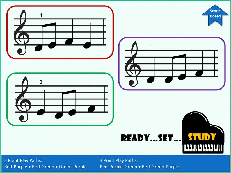 Super Sight Reading Bundle - 3 Powerpoint Sight Reading Games (primer ...
