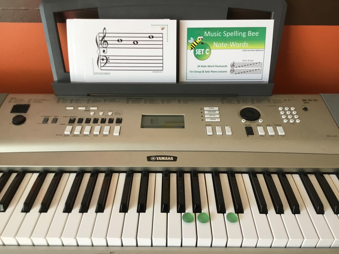 Music Spelling Bee Pack - SET C (learn Treble/bass Clef Notes With ...