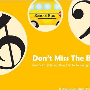 Don't Miss the Bus - Music Note Practice With Flashcards and a ...