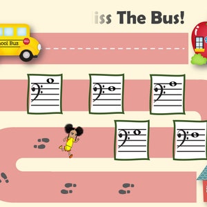 Don't Miss the Bus - Music Note Practice With Flashcards and a ...