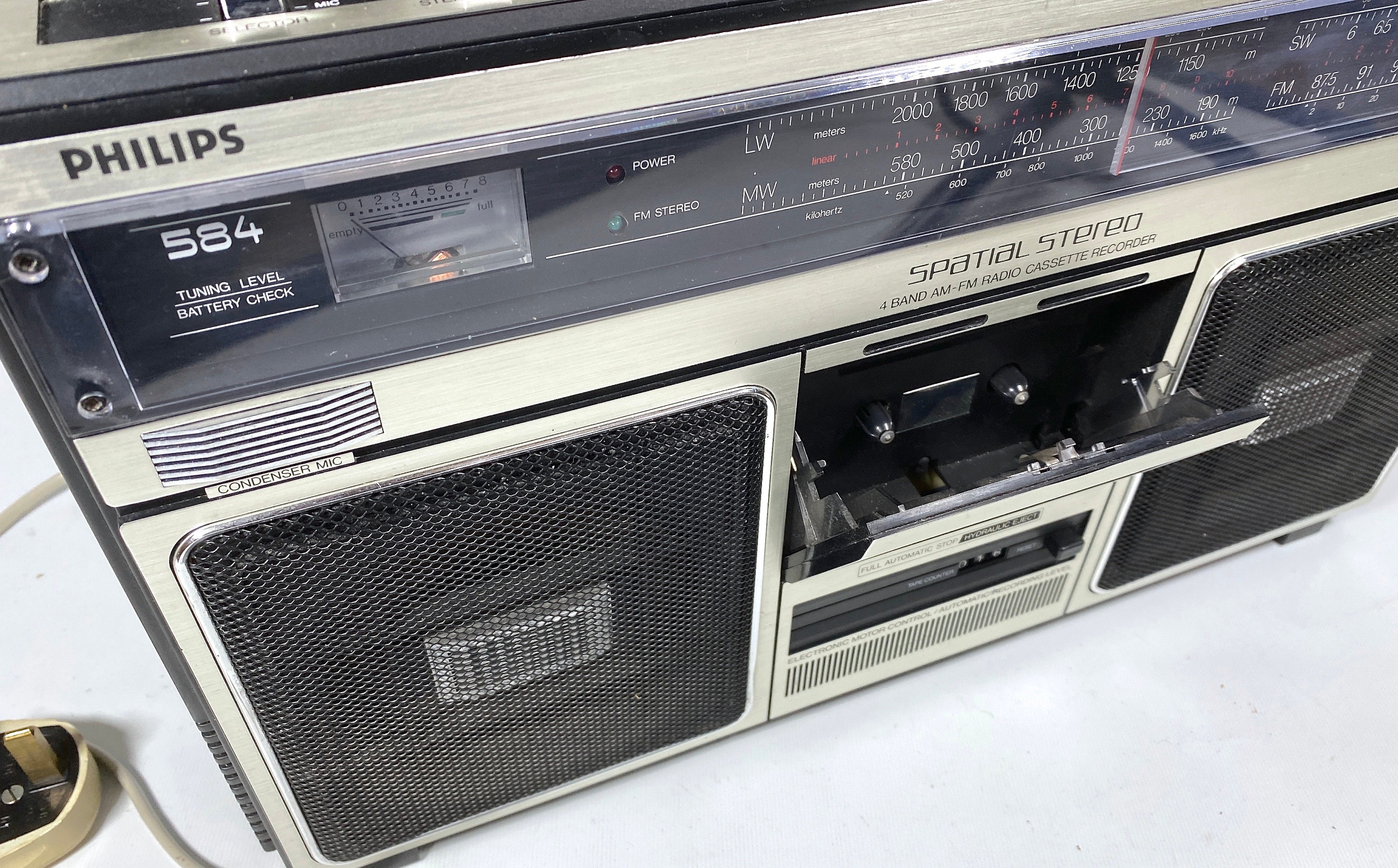 Radio Cassette Tape Recorder Philips 4 Band Spatial Stereo - Etsy UK