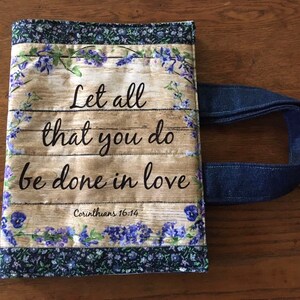 Handcrafted Fabric Bible Verse Covers With Handles - A Friend Loves at ...