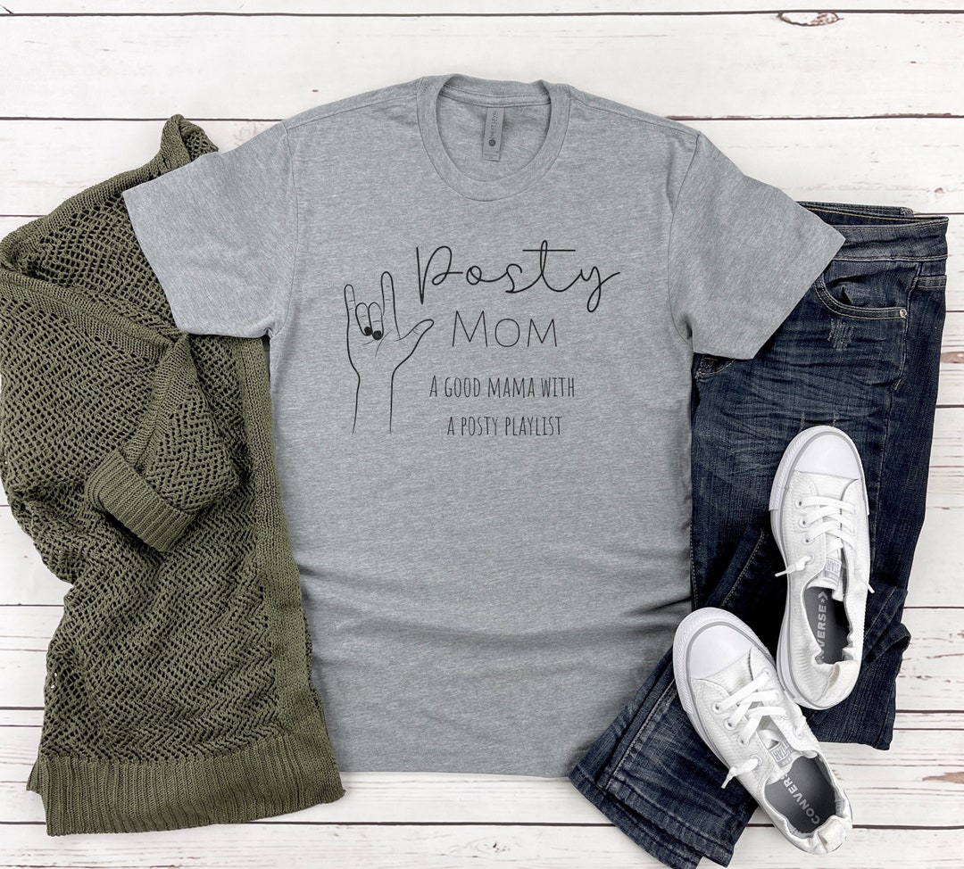 Posty Mom, a Good Mama With a Posty Playlist Design With Rock N' Roll ...