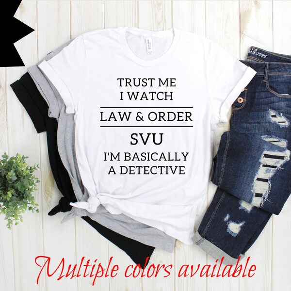 Law and Order Svu Shirt - Etsy