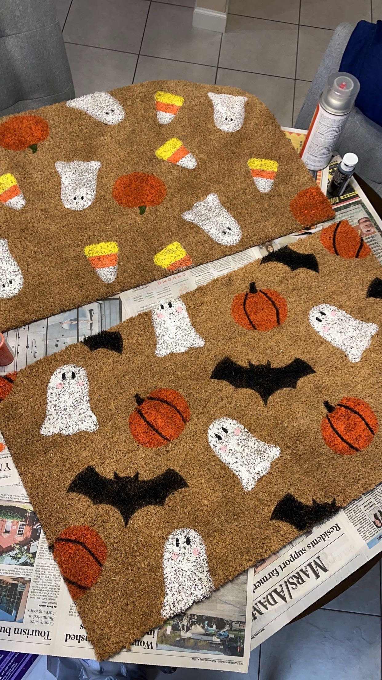 Spooky Doormat - Etsy