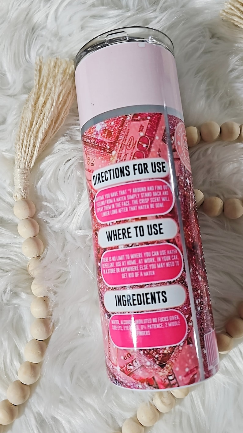 Hater Spray Hater Be Gone Hater Repellent Tumbler Custom 20 Oz ...