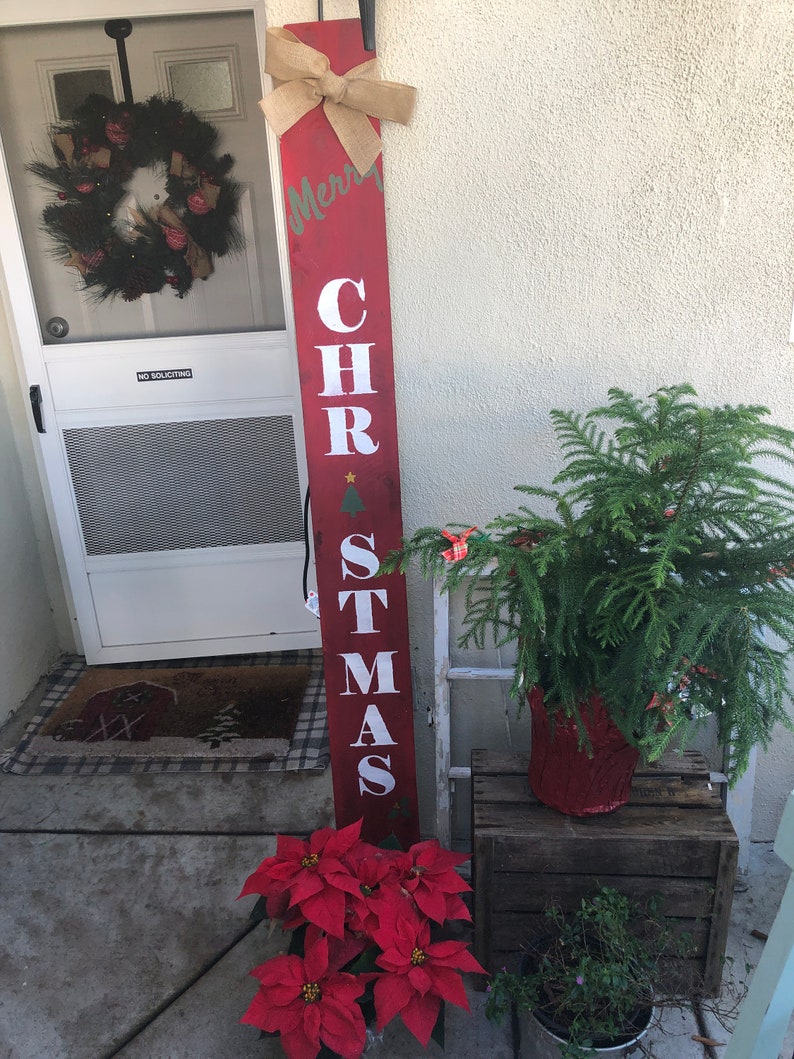 Reversible Holiday Sign - Etsy