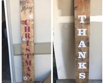 Reversible Holiday Sign - Etsy