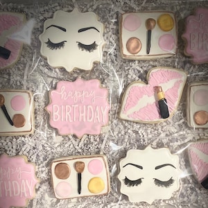 Makeup Inspired Cookies - Etsy