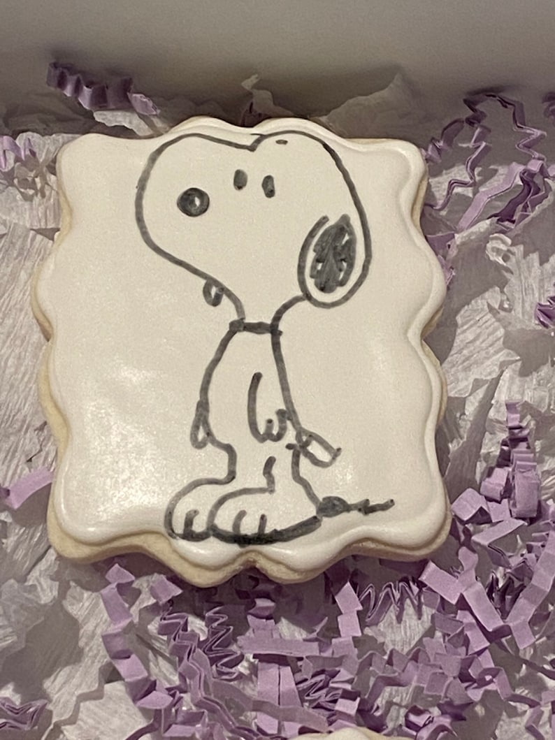 Snoopy Birthday Inspired Sugar Cookies - Etsy