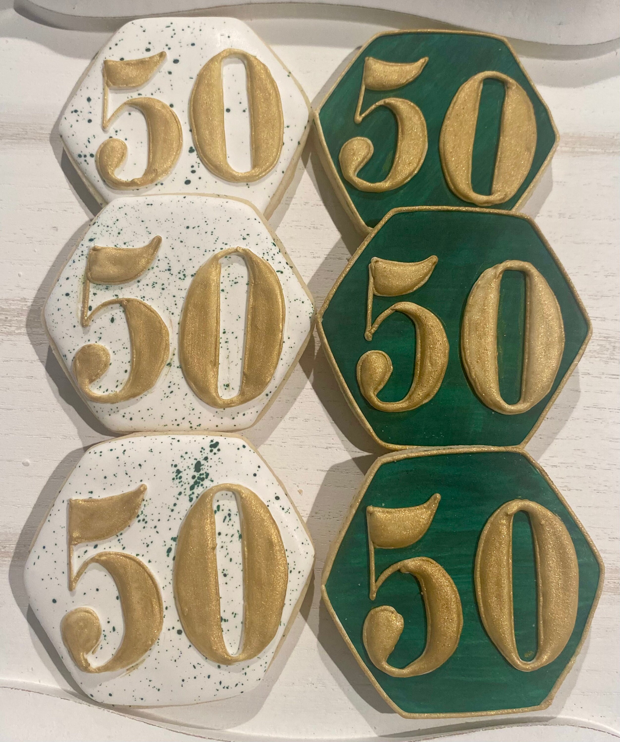Number Cookies 50th - Etsy