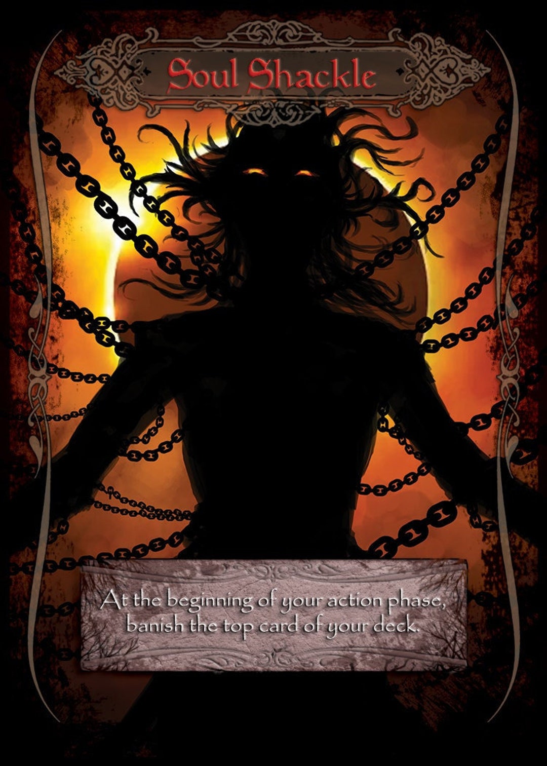 Soul Shackle - Flesh and Blood Shadow Aura Token - Etsy