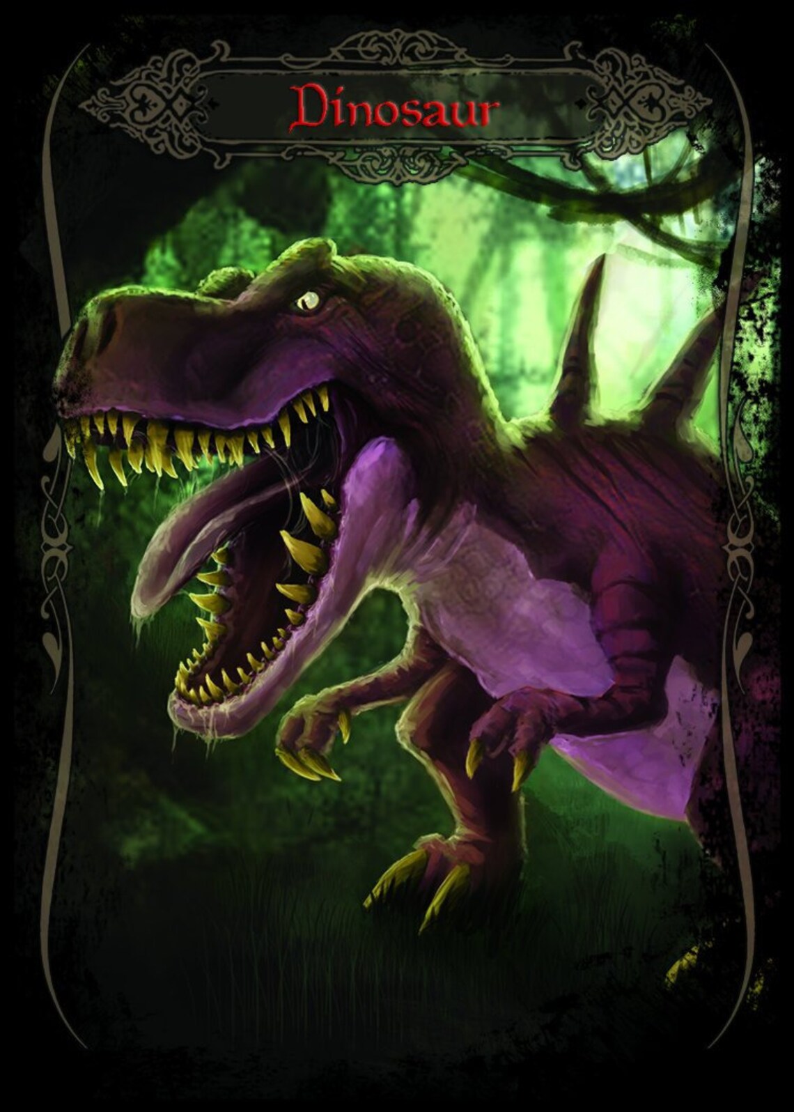 Dinosaur - MTG Token - Etsy