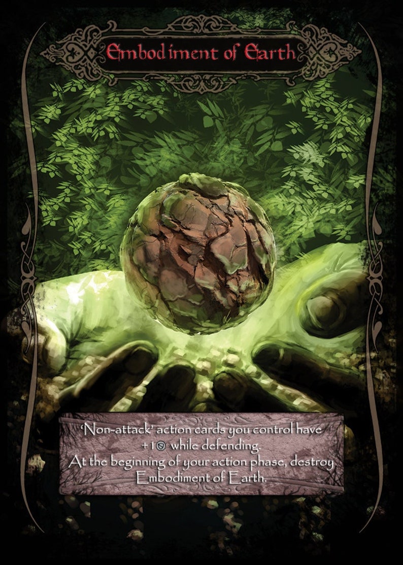 Embodiment of Earth - Flesh and Blood Runeblade Token - Etsy