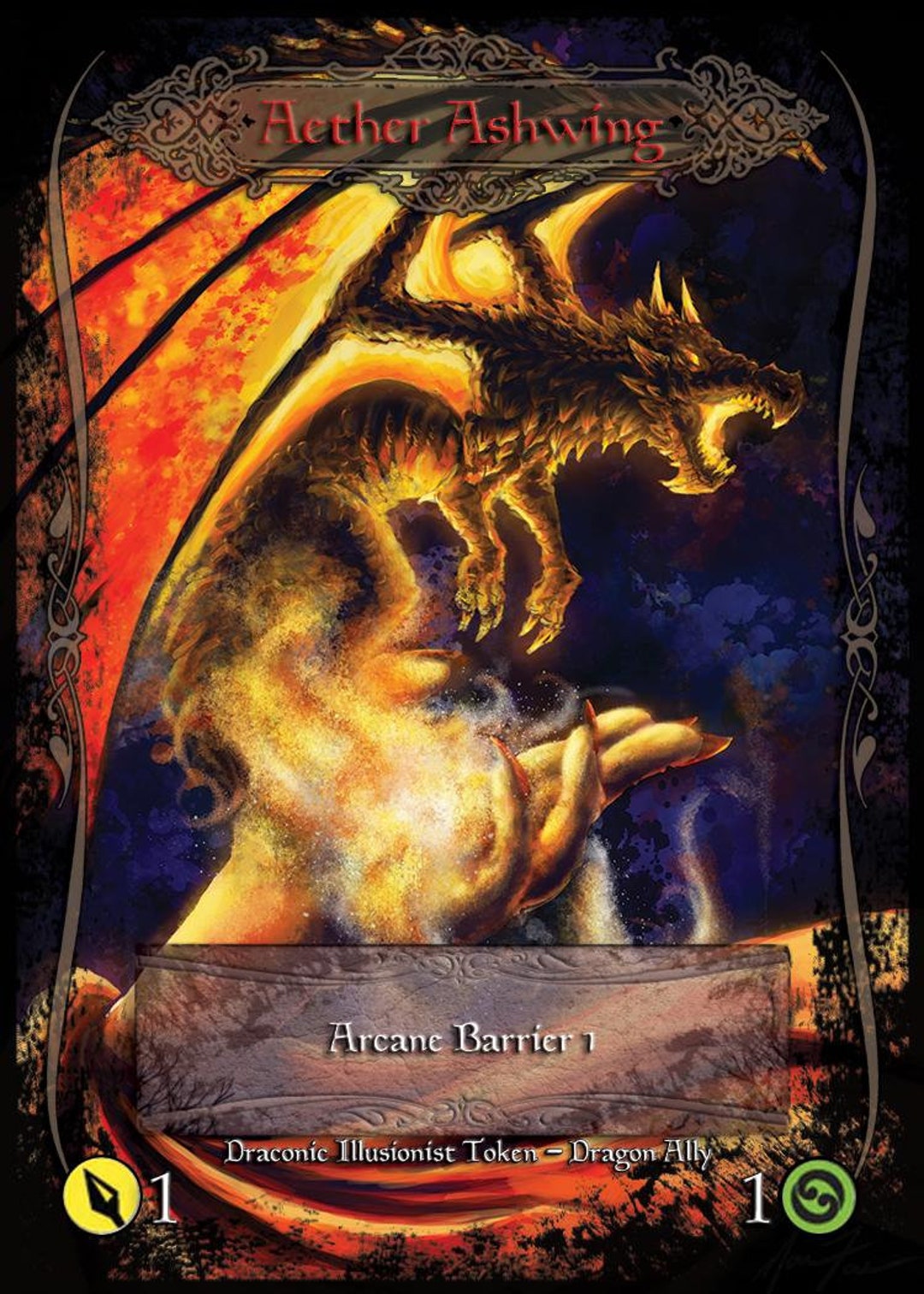 Aether Ashwing (version 2) - Flesh and Blood Illusionist Token - Etsy