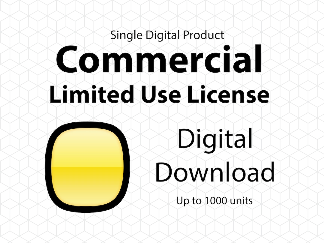 COMMERCIAL USE LICENSE - Single Digital Product - Etsy