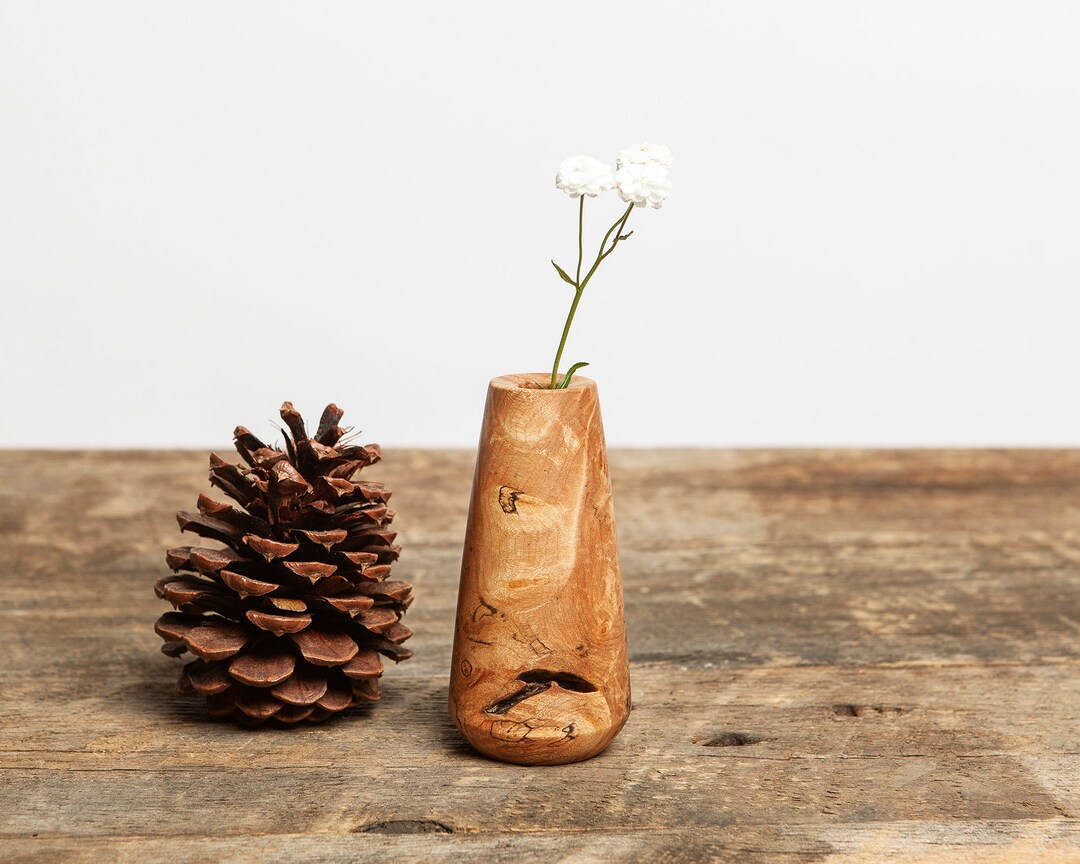 Maple Burl Twig Pot Woodturned Bud Vase - Etsy