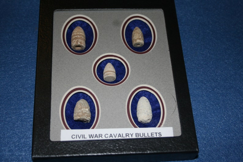 CIVIL WAR CAVALRY Bullet Display. All Authentic, Dug Bullets. - Etsy