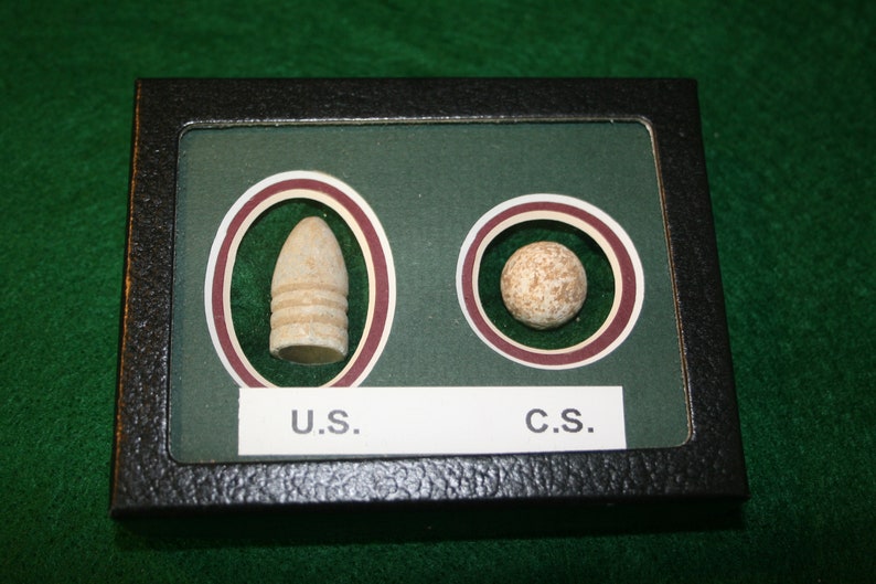 Civil War Bullet Display U.S and C.S. - Etsy