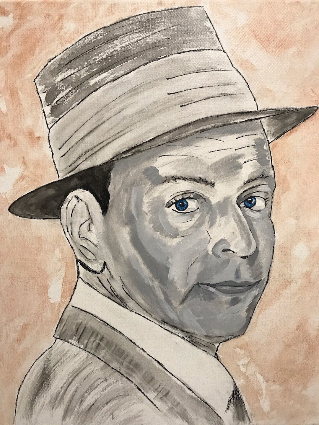 Frank Sinatra Wearing Fedora Hat - Etsy