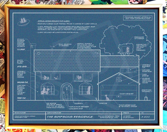 The Simpsons Family Wall Art Simpsons Wall Decorations Bart Simpson ...