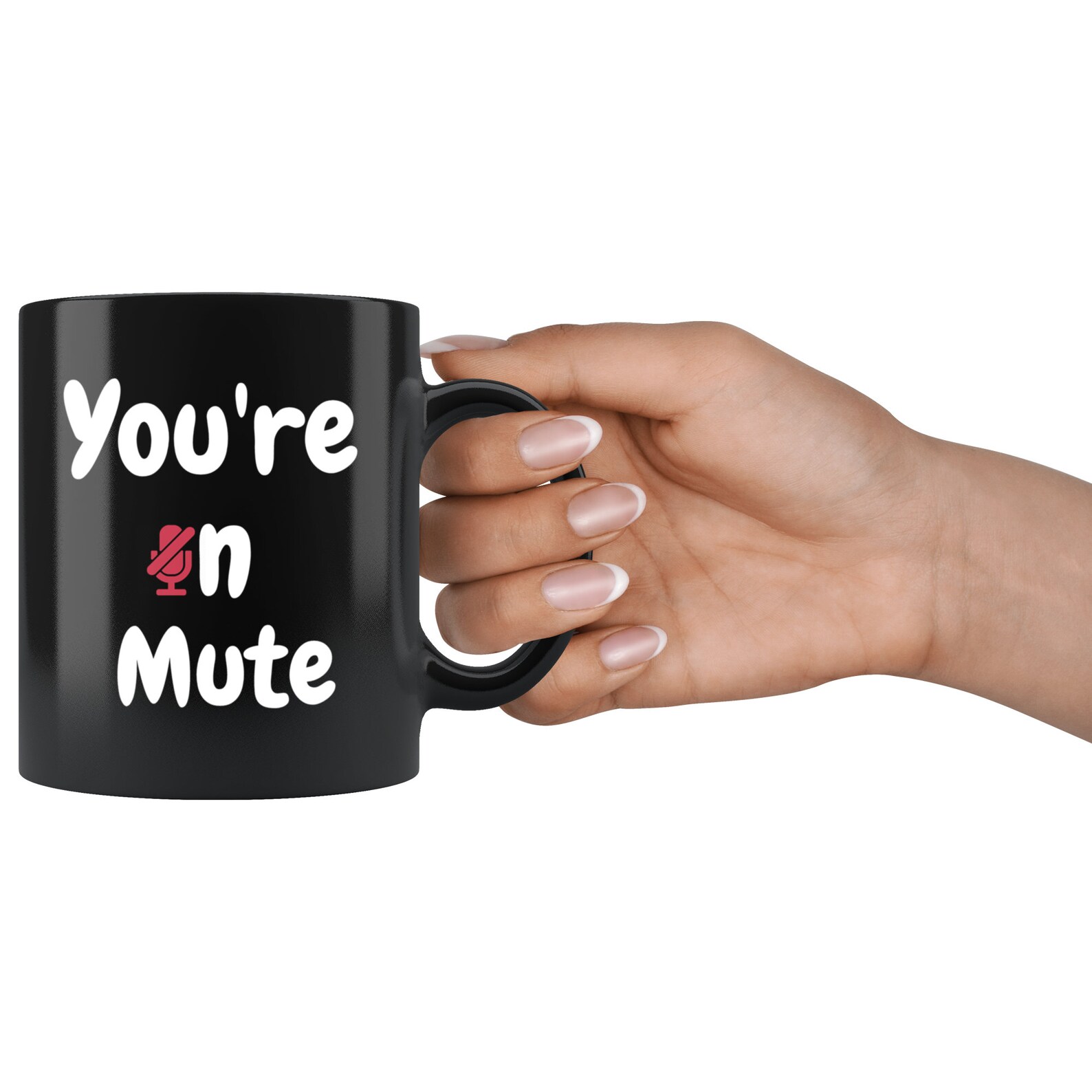 You're on Mute Black Coffee Mug Funny Coworker Gifts Best | Etsy