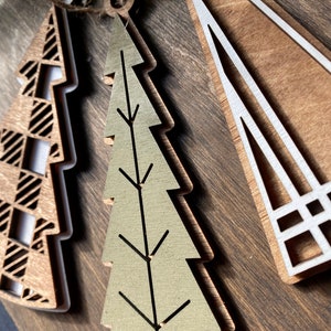 Tree Trio Christmas Set Christmas Tree Ornaments - Etsy