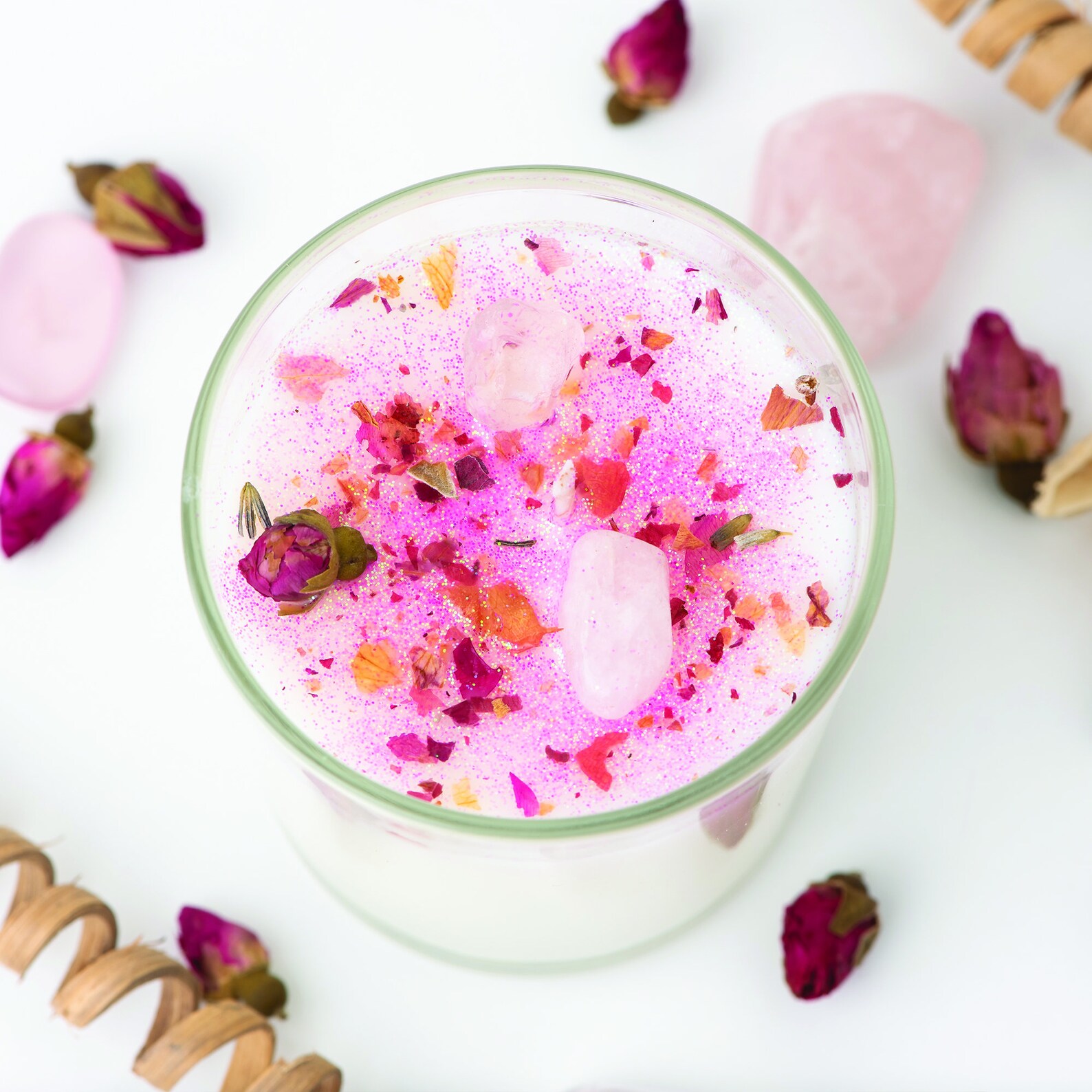 Self Love Candles/ Crystal Infused Candle With Spiritual Sage - Etsy