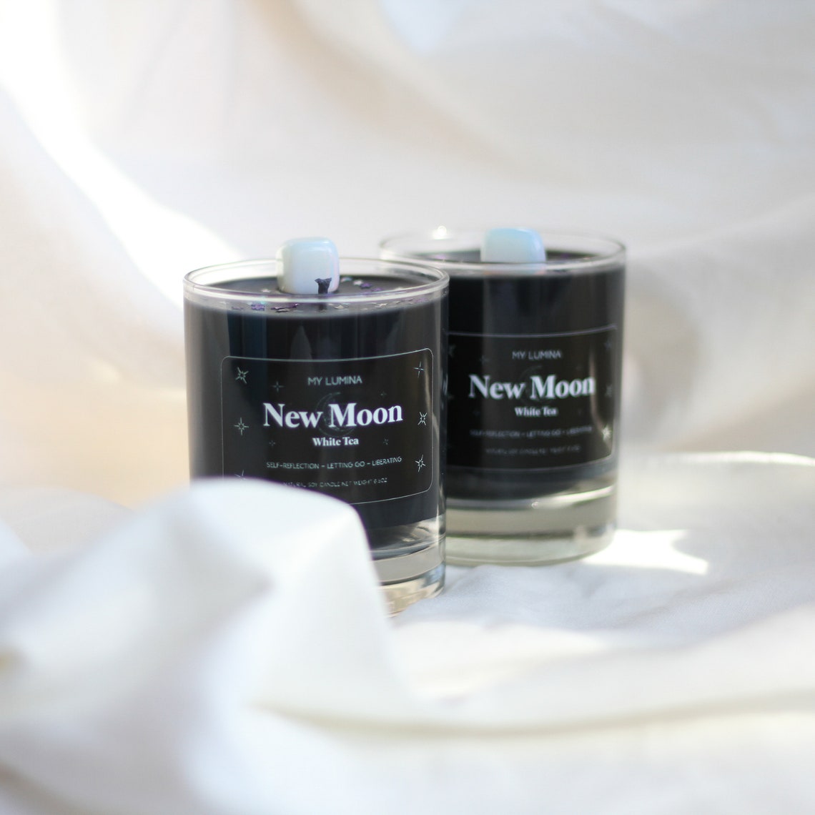 New Moon Ritual Kit Soy Candle / Crystal Kit / New Moon / | Etsy