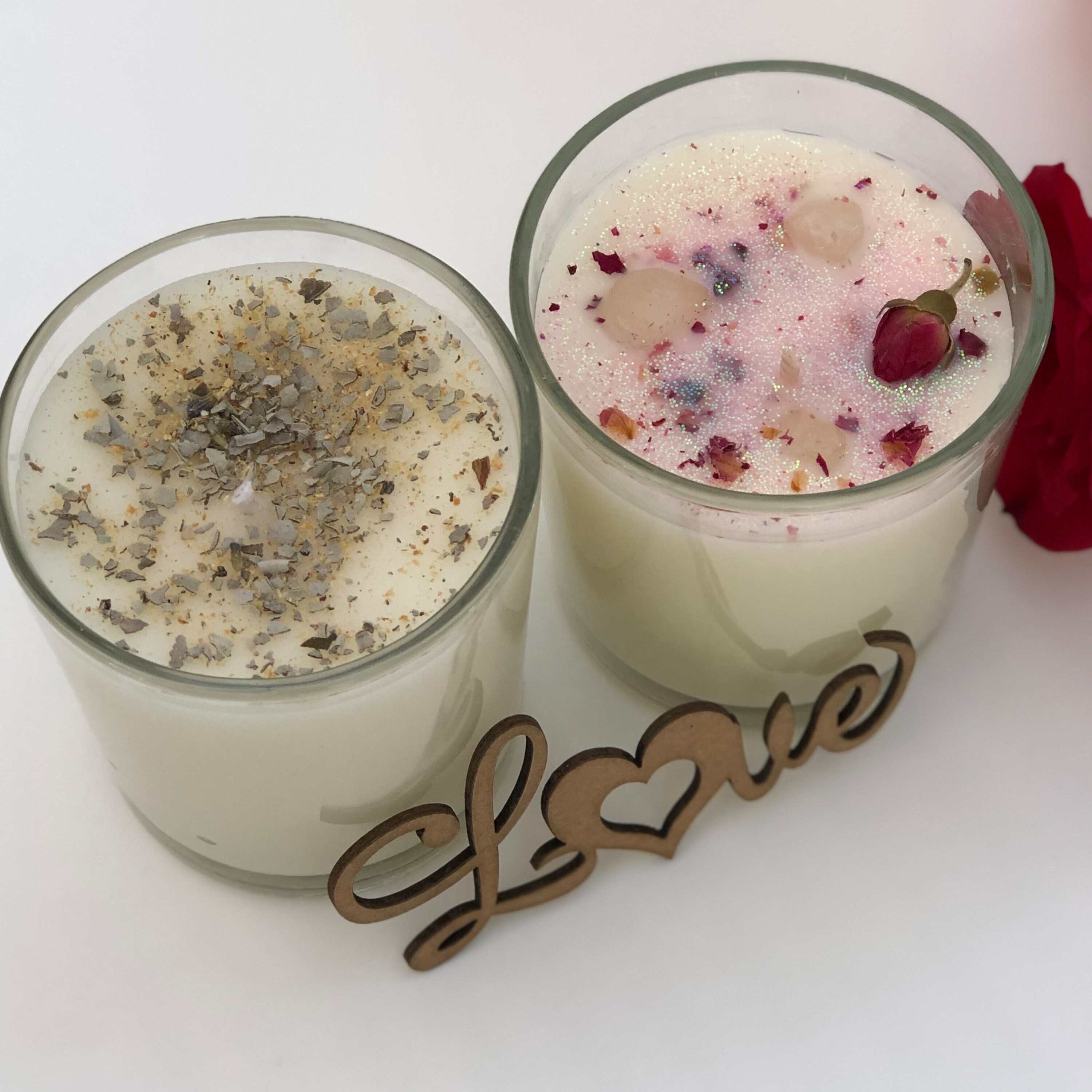 Self Love Candles/ Crystal Infused Candle With Spiritual Sage - Etsy