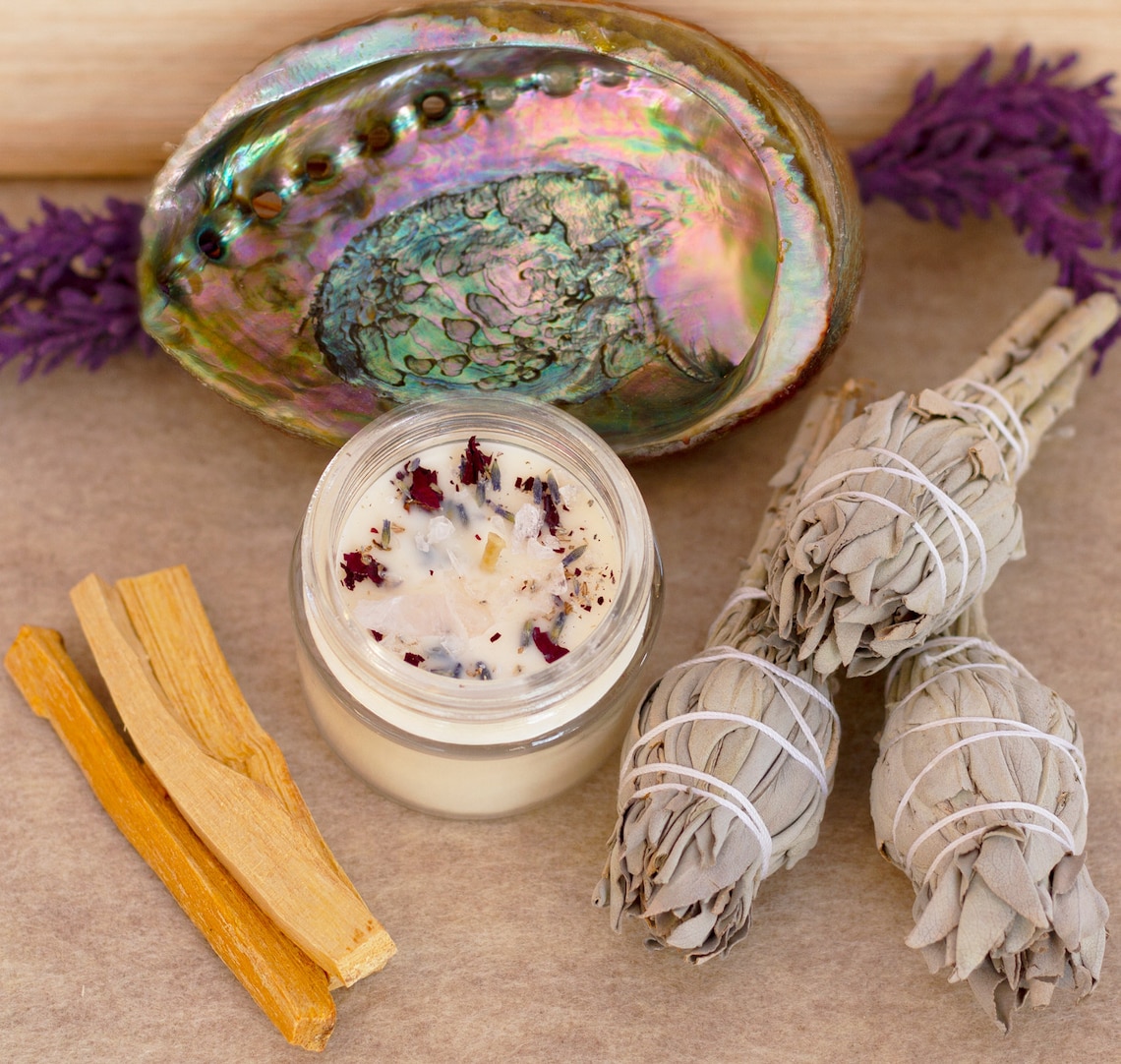 Home Smudging Kit /premium Abalone Shell/smudging Love | Etsy