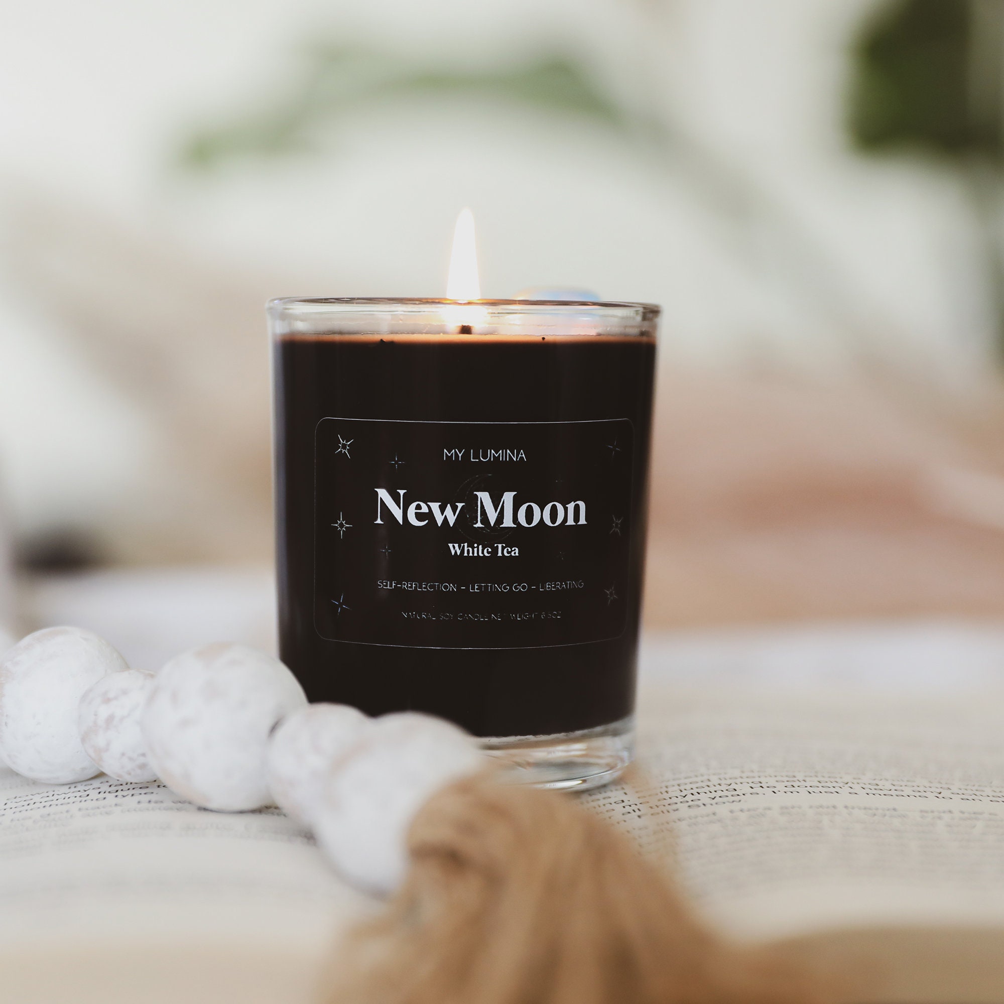 New Moon Ritual Kit Soy Candle / Crystal Kit / New Moon / | Etsy