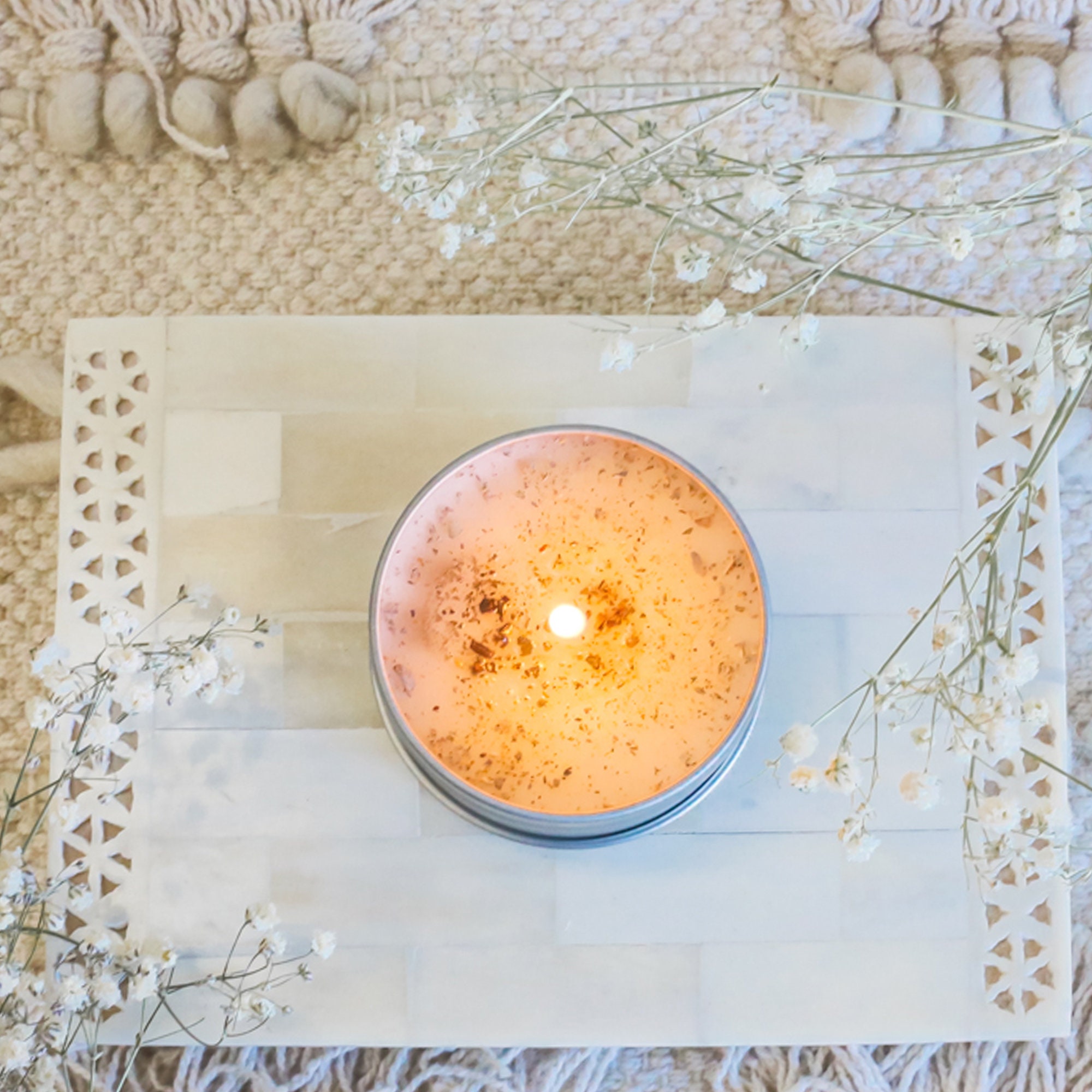 Handmade Aromatic Candle with Lavender Sage Fragrance | Etsy