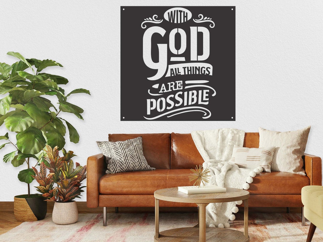 Christian Metal Wall Art Laser Cut Wall Art Bible Verse Wall Art With ...