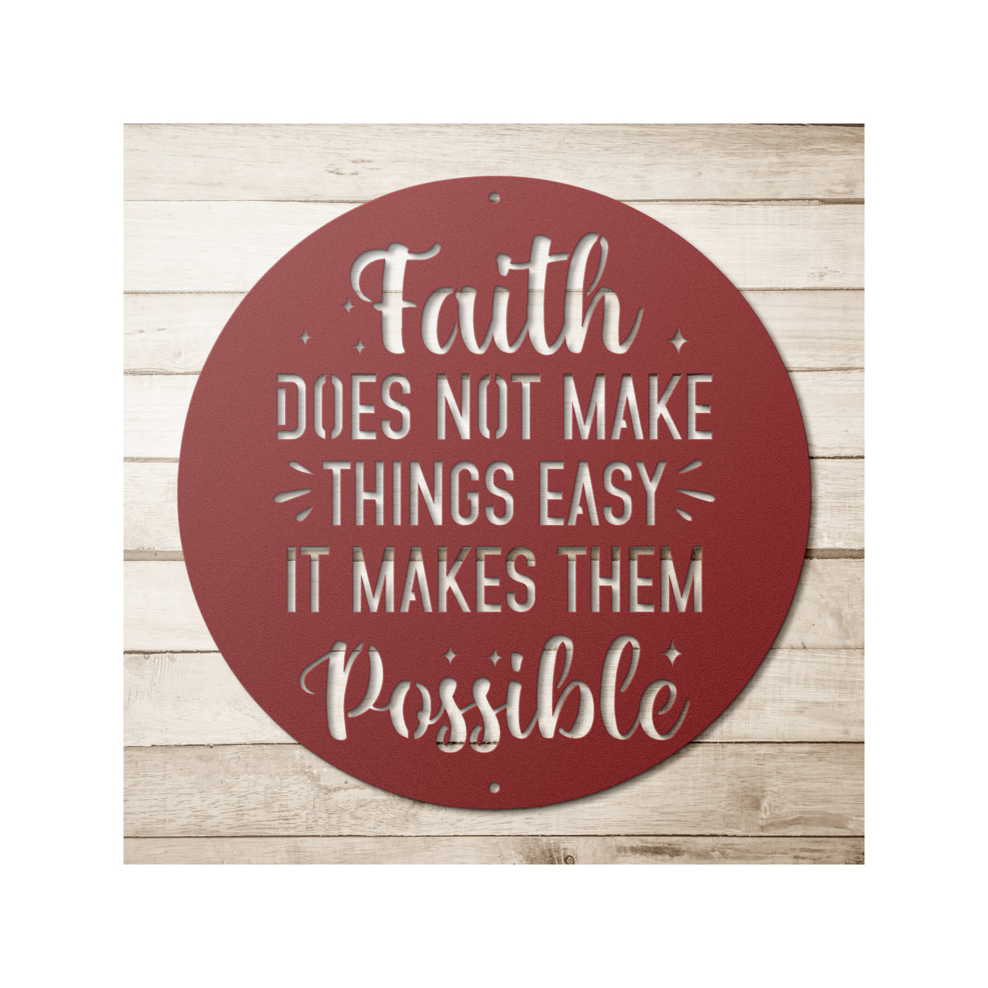 Christian Metal Wall Art Faith Metal Sign Christian Metal - Etsy