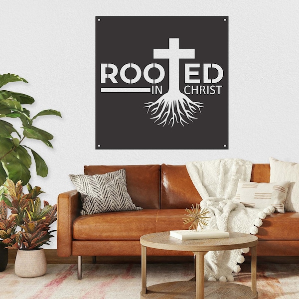 Rooted in Christ Wall Art - Etsy