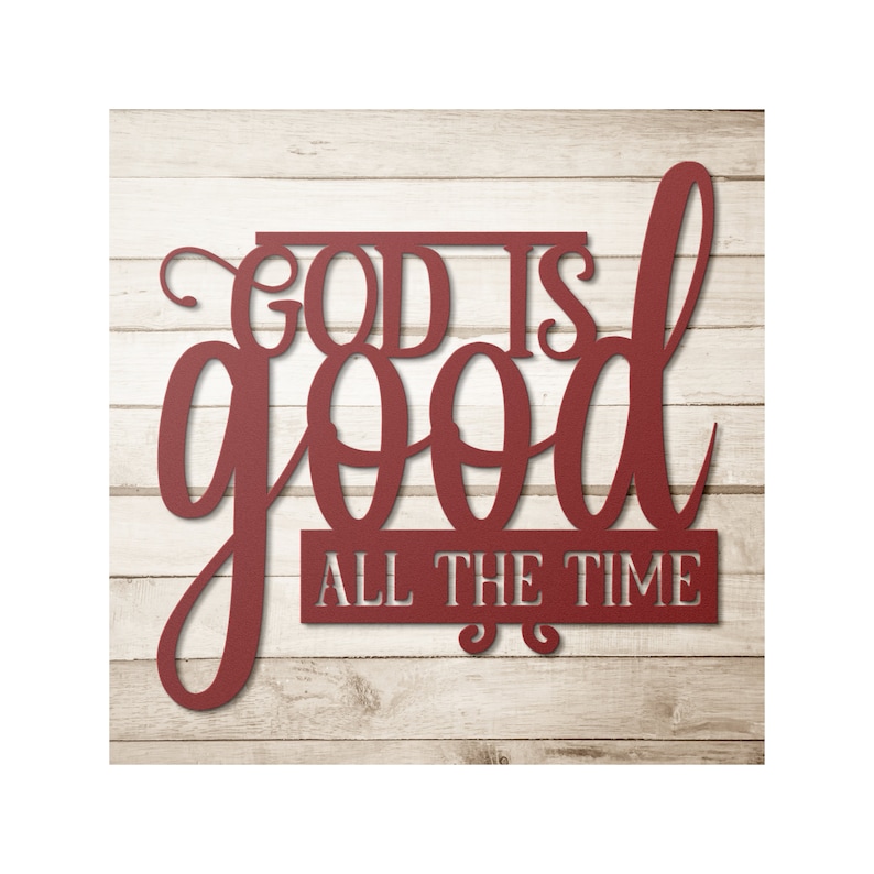 God is Good Metal Wall Art Christian Wall Art Bible Verse | Etsy