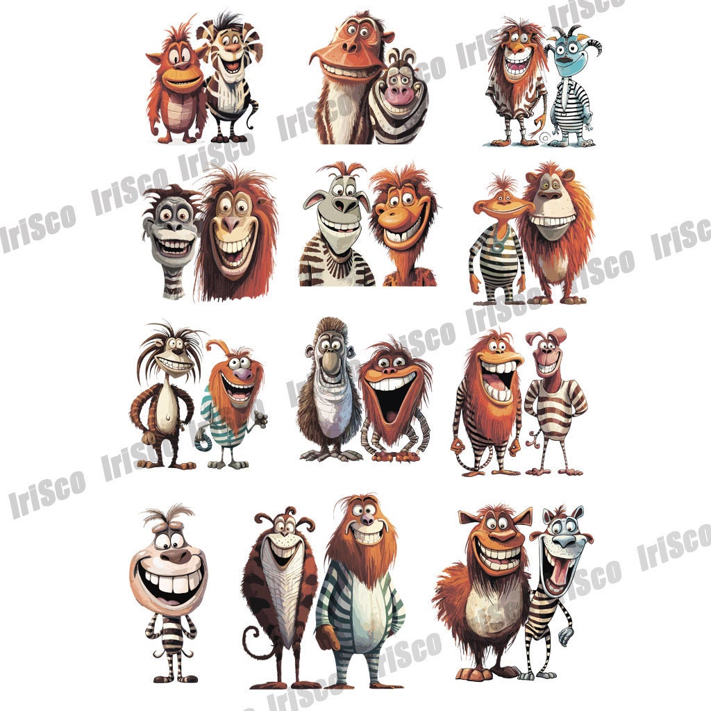 12 Cartoon Emotion Hero SVG Bundle, Kawaii Face SVG, Cute Funny Face ...