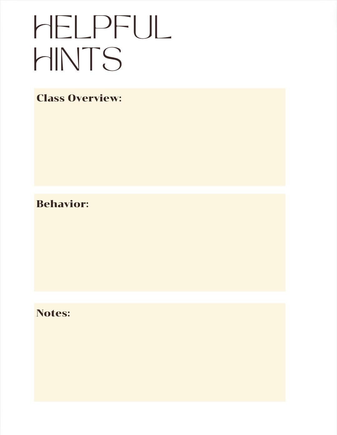 Sub Plans 2024-2025 PASTEL - Etsy